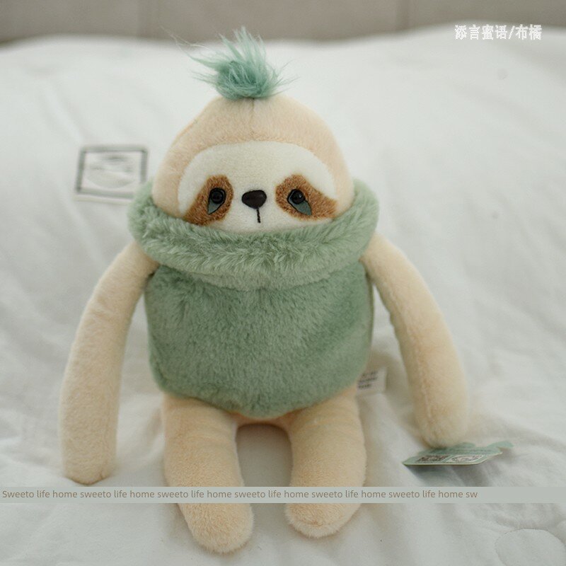 Настоящая плюшевая игрушка-ленивец, кукла в цвете дофамина, детская успокаивающая игрушка-подушка, украшение для дома,
