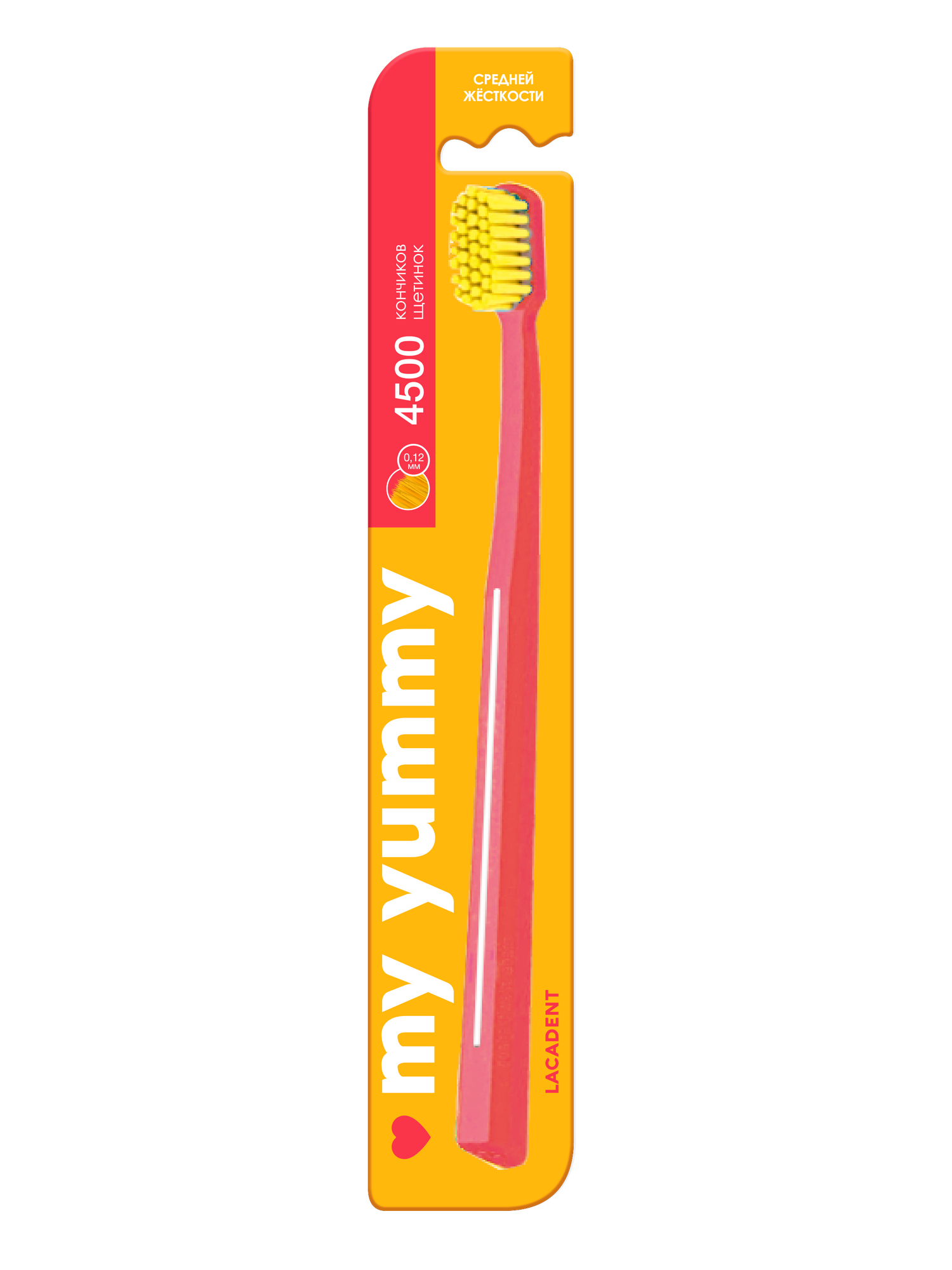 Зубная щетка Lacadent Yummy, средняя жесткость, в ассортименте