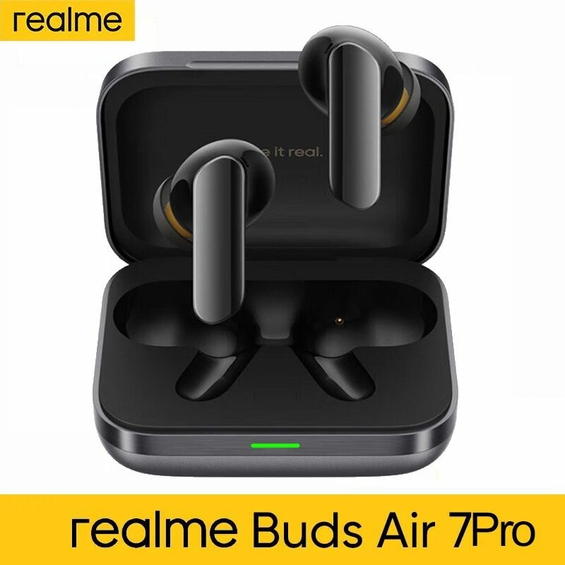 Наушники Realme Buds Air7 Pro TWS 53dB ANC IP55 3D аудио с высоким разрешением Китайская версия