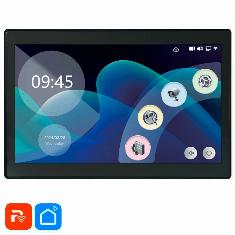 Видеодомофон Ps-Link PS-185DP, WiFi, сенсорное управление, с записью на SD карту и сенсорным экраном 10 дюймов