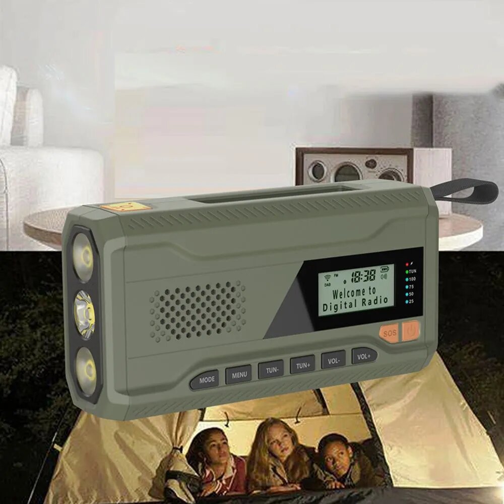 Milochic WR-6D Multifunctional Radio with LED Flashlight, External Battery and Emergency Charging — фото 1