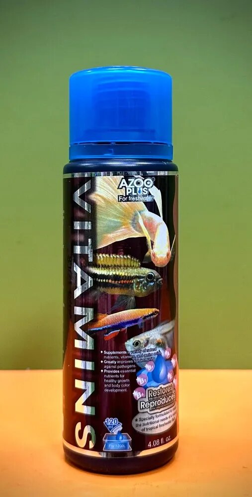 Кондиционер AZOO PLUS "Витамины для рыб" 120 мл.