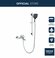 Смеситель для ванны GROHE с душевым гарнитуром, латунь, глянцевый, с термостатом
