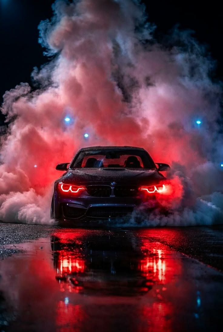 Алмазная живопись "BMW", 5D, круглая, 40x50 см. Производитель: Brose Art.