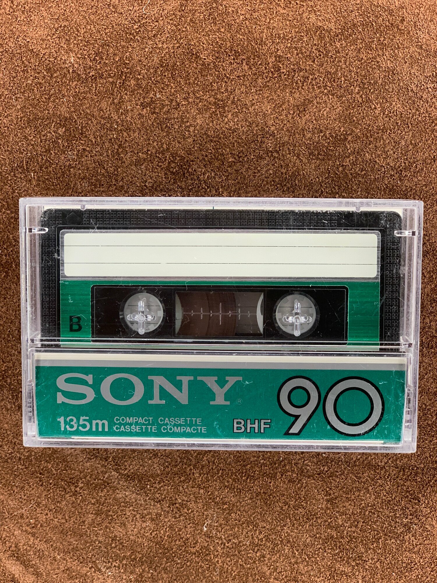 Аудиокассета Sony BHF90 металлизированная пр-во Япония 1978-1981 годы