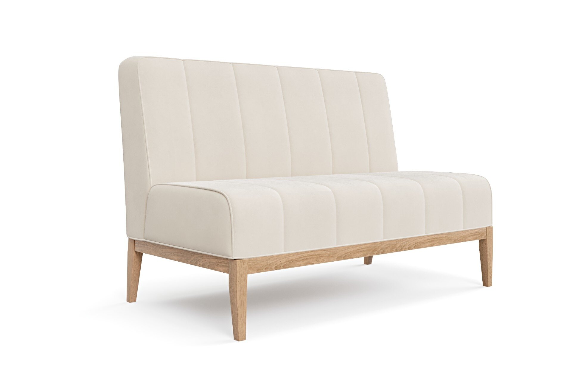 Диван нераскладной Маркес, в цвете белый (в ткани Вивальди 1)