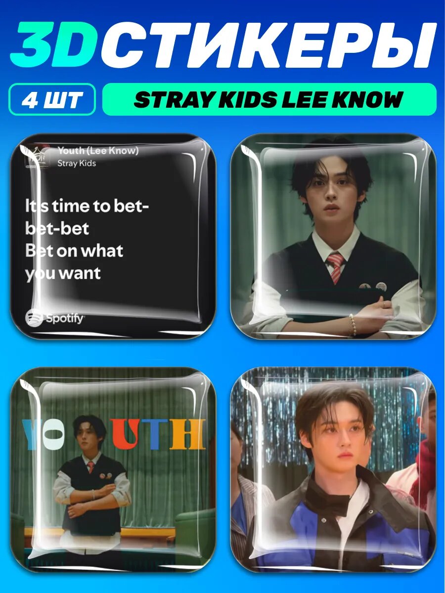 3д стикеры на телефон Stray Kids Lee Know