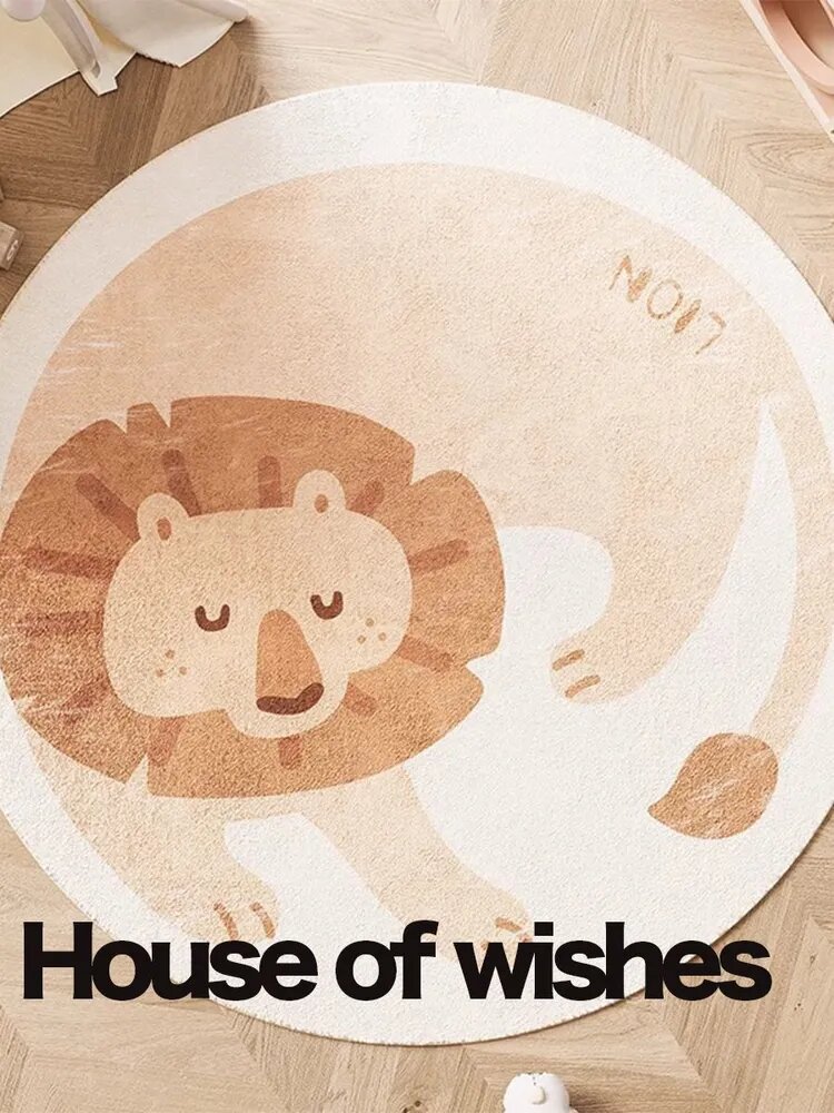 House of Wishes Ковер Детский круглый 80 см коврик с изображением льва
