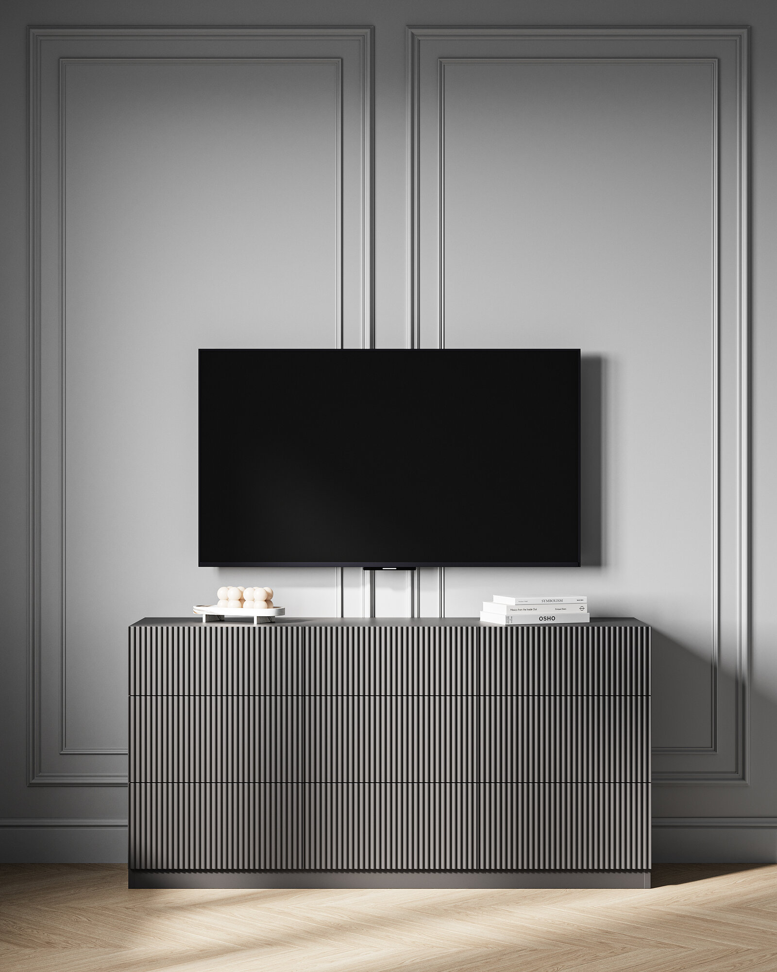 Комод Моника с ящиками для одежды и хранения вещей, современный стиль, МДФ фасады