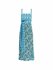Платье ETRO Patterned tie-waist maxi dress, размер 40, синий