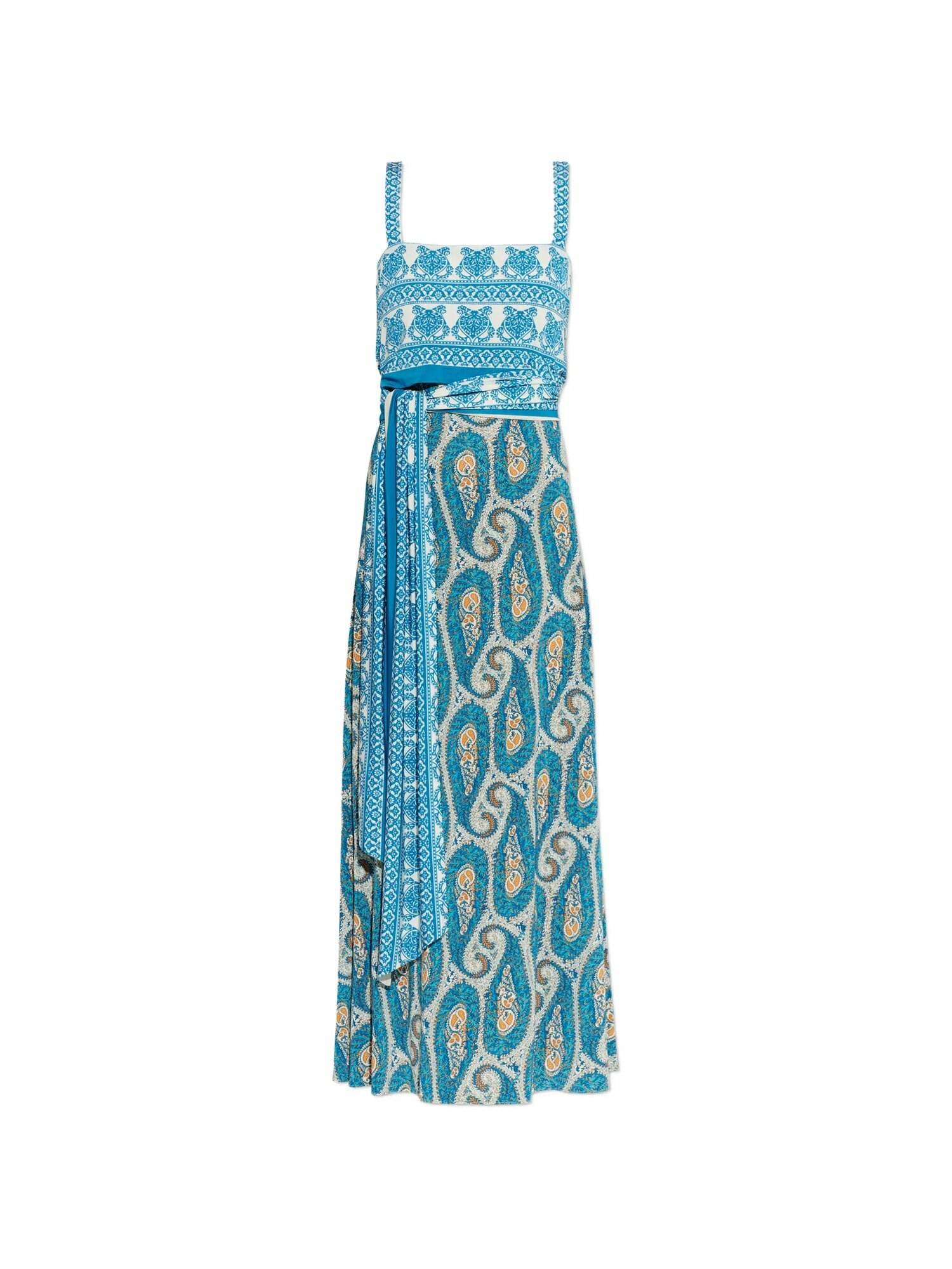 Платье Patterned tie-waist maxi dress
