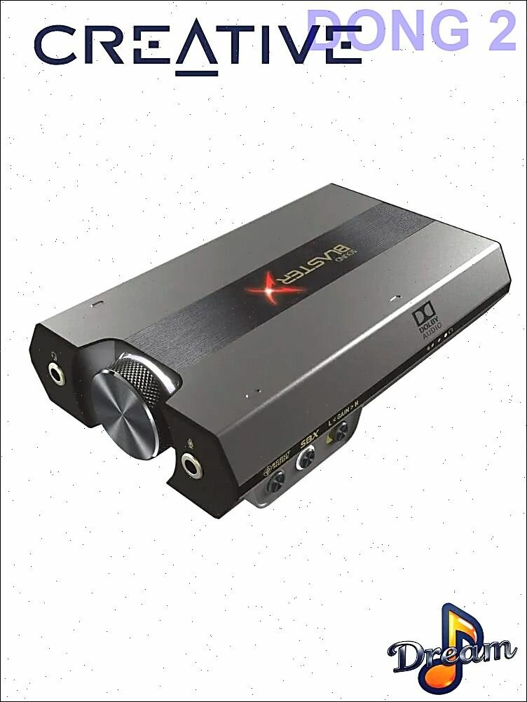 Creative Sound BlasterX G6 Hi-Res 130 дБ 32 бит/384 кГц игровой ЦАП