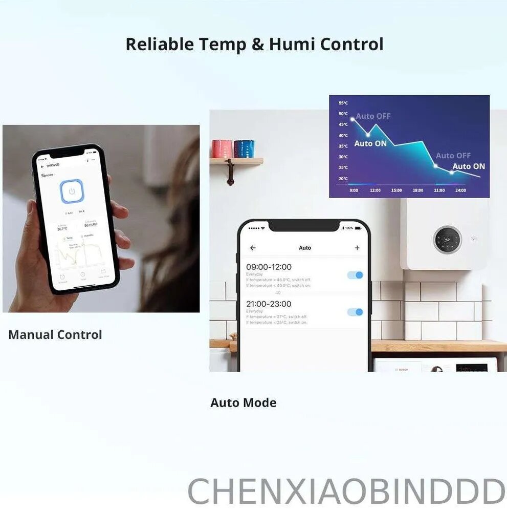 WiFi Реле Sonoff THR316D Elite Smart Temp&Humi Monitoring Switch (Работает с Алисой)