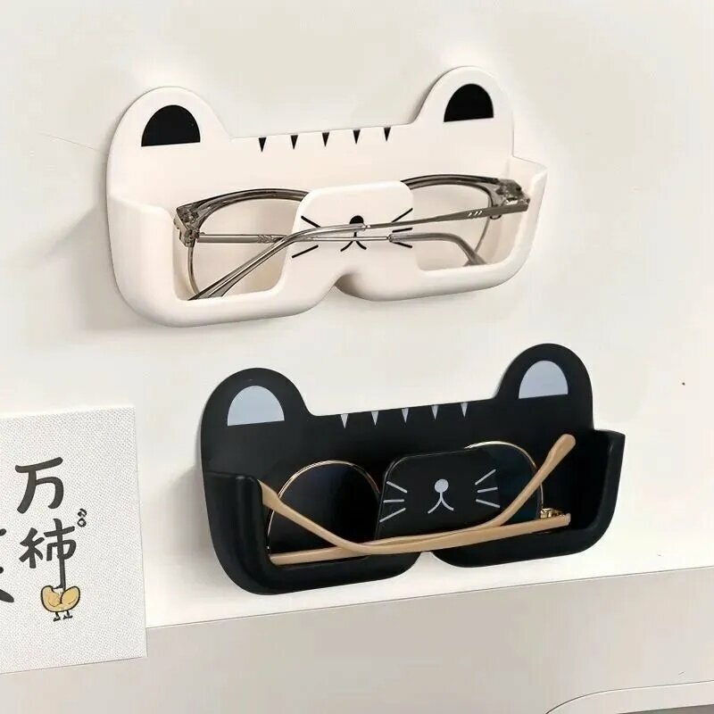 Настенная полка-кот для очков и солнцезащитных очков – организация в ванной или у кровати, 2 шт.