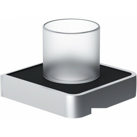 Стакан для зубной щетки и пасты Damixa Jupiter DA7734300, металл/стекло