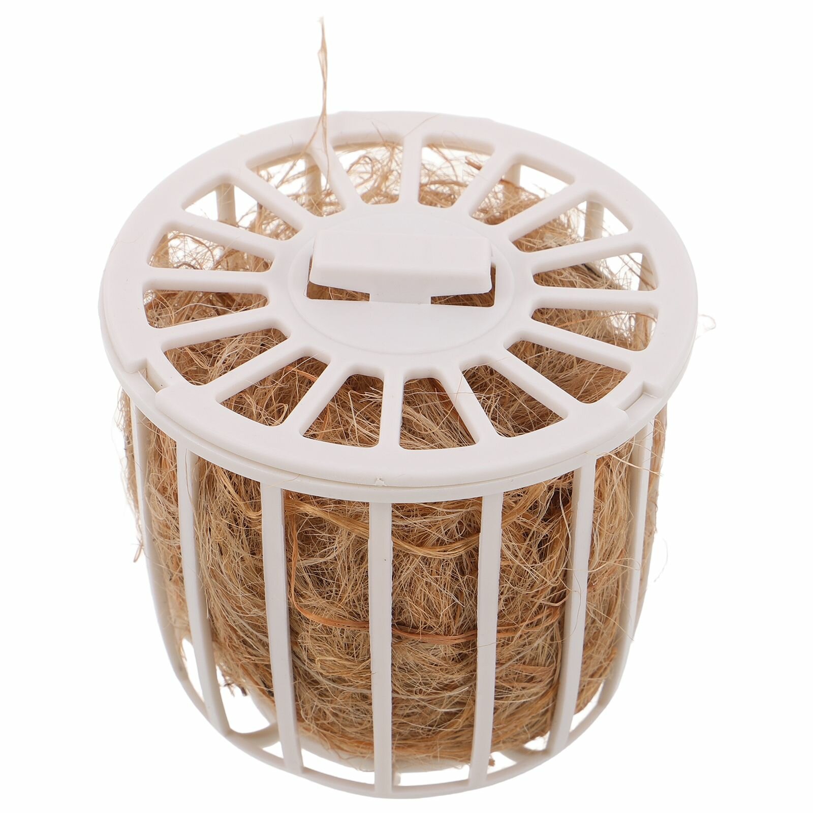 Набор натурального джутового материала для птичьих гнёзд с корзиной для канареек и зябликов