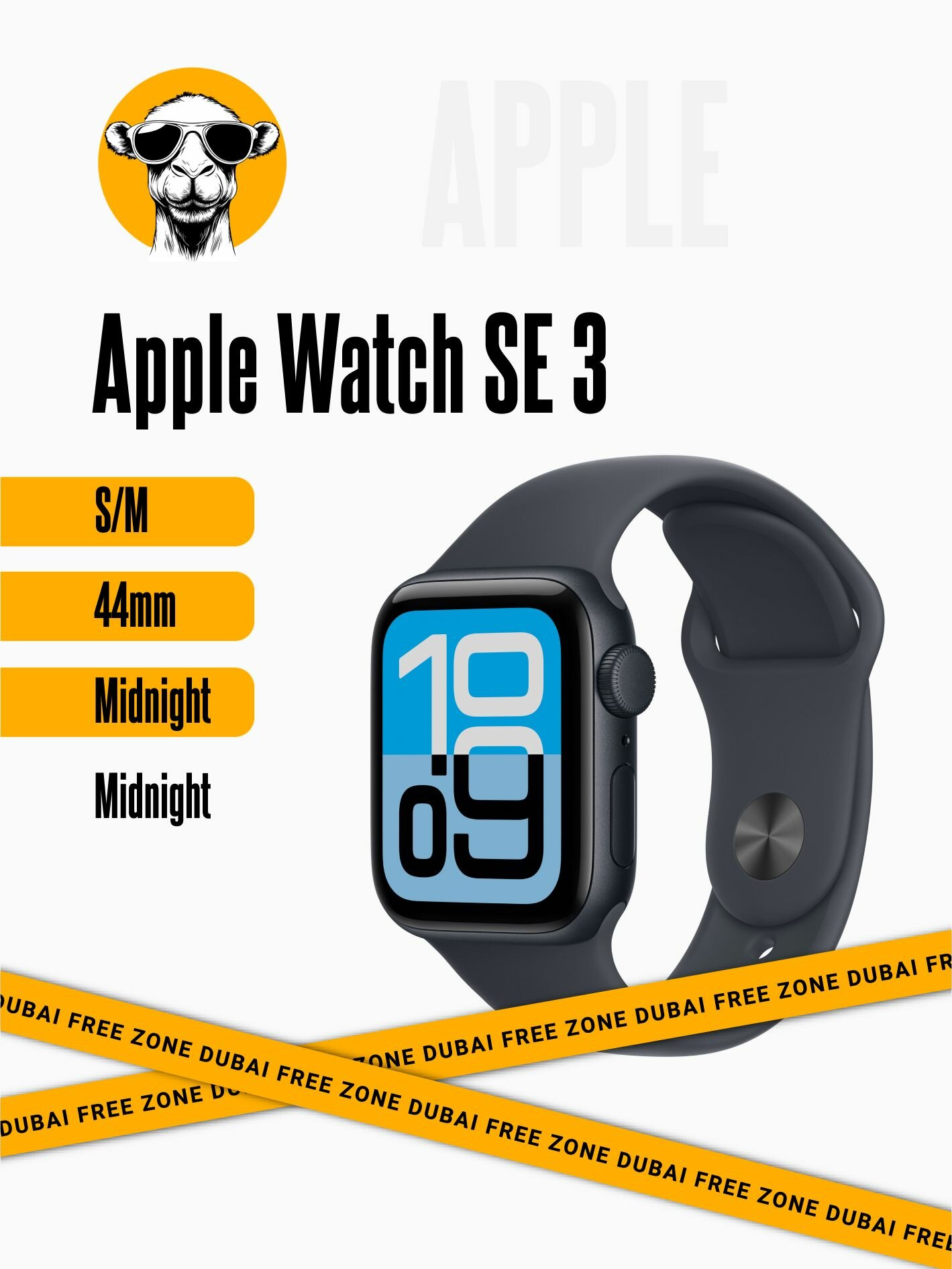 Смарт-часы Apple Watch SE 3 2025 44mm Midnight S/M