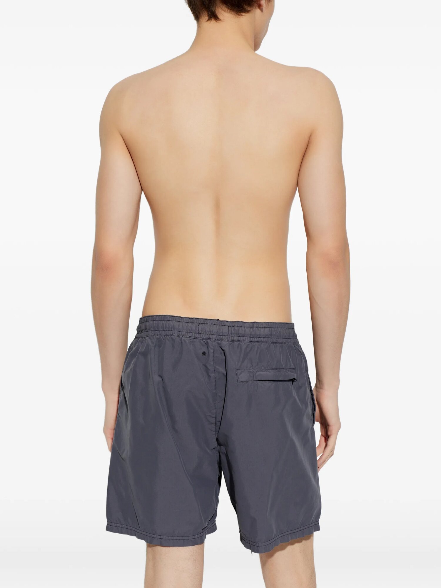Шорты для плавания Stone Island Drawstring logo swim shorts, размер S, серый — фото 1