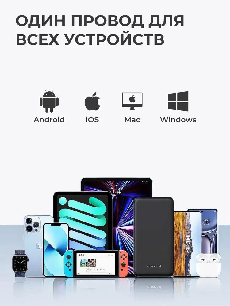 Кабель USB / TYPE-C / Lightning — фото 1