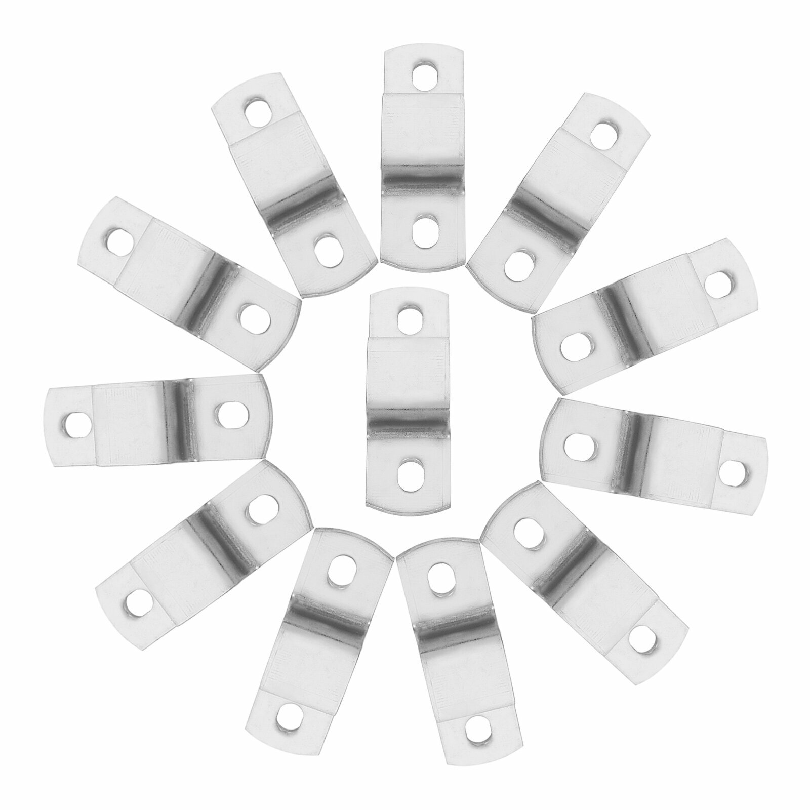 Кламп Для Труб, Квадратный Держатель, Нержавеющая Сталь, Прочный Захват, 12шт