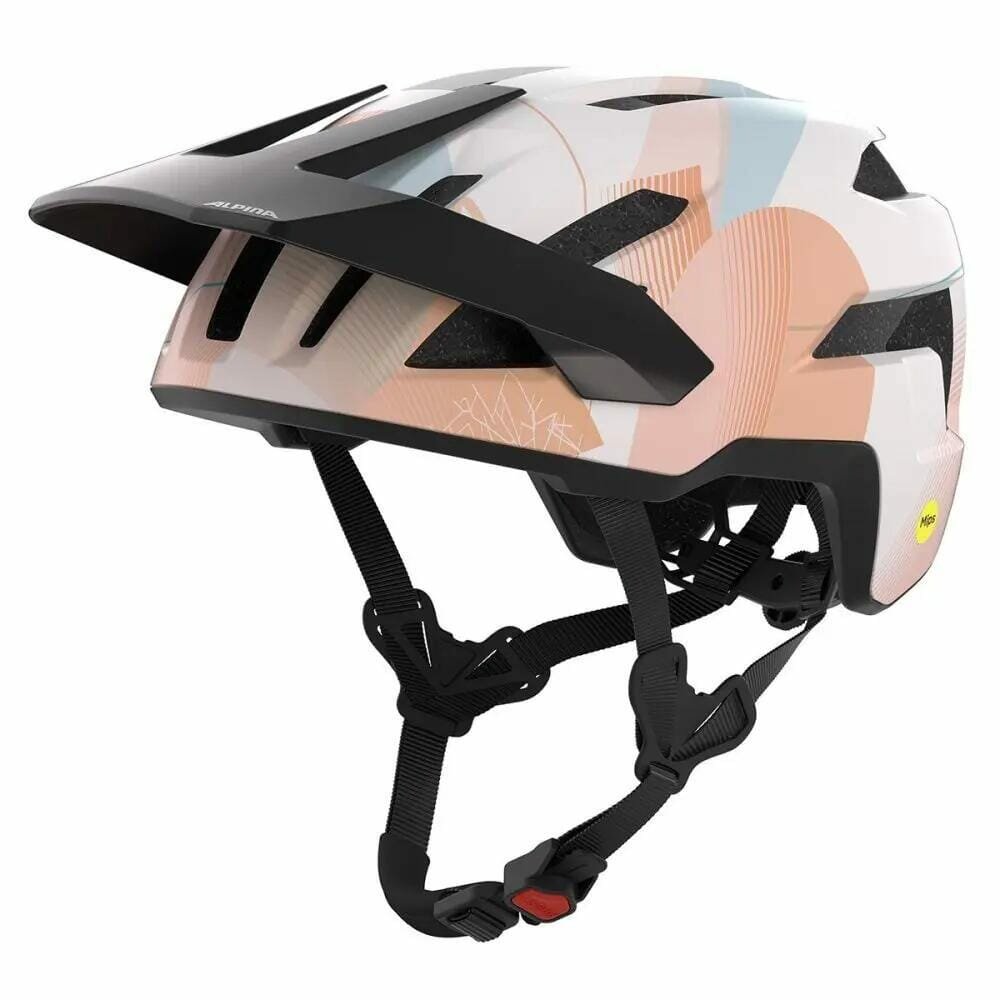 DECATHLON шлем защитный Alpina Taunus Mips, бежевый/синий, 55-59 см