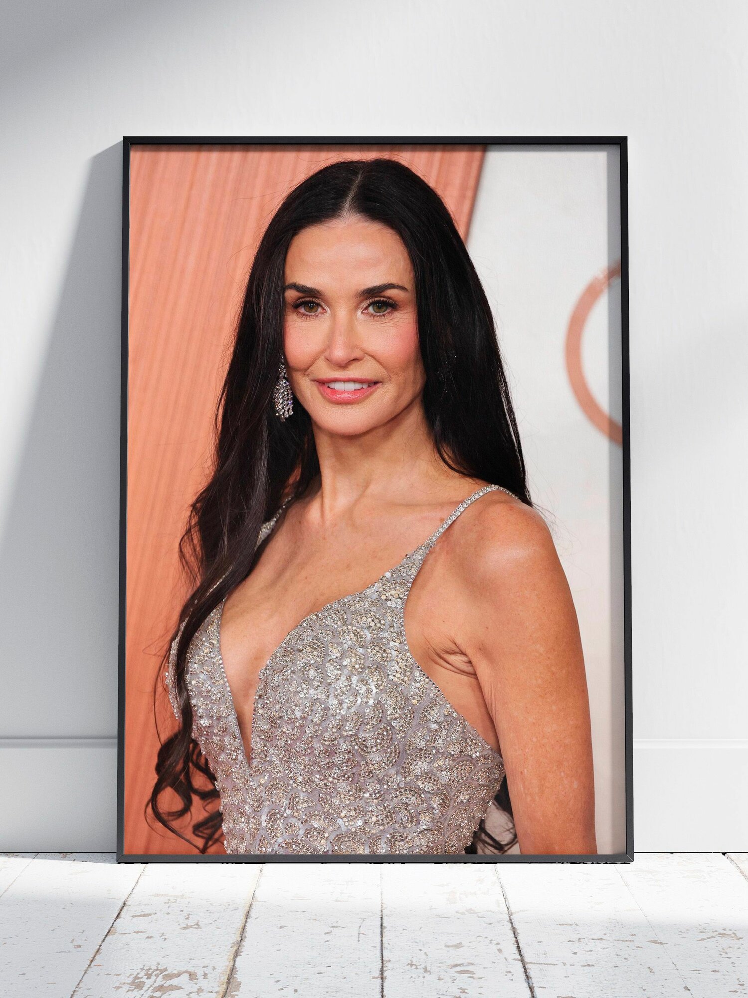 Плакат на стену для интерьера Деми Мур (Demi Moore 30) - Постер по актеру фильма, кино, сериала формата A4 (21x30 см)