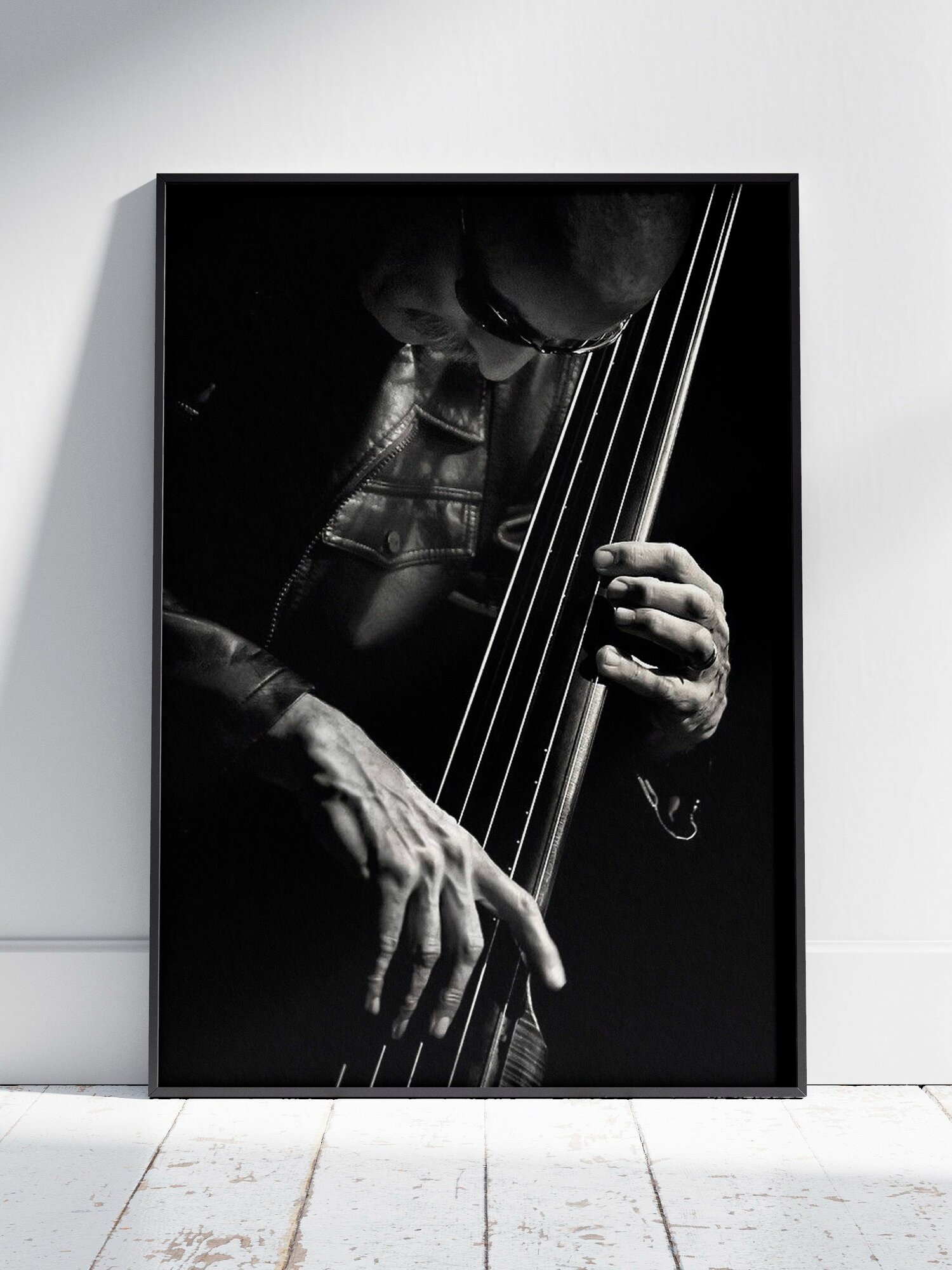 Плакат на стену для интерьера Кинг Кримсон (Тони Левин - Tony Levin 5) - Постер по музыке и артисту формата A4 (21x30 см)