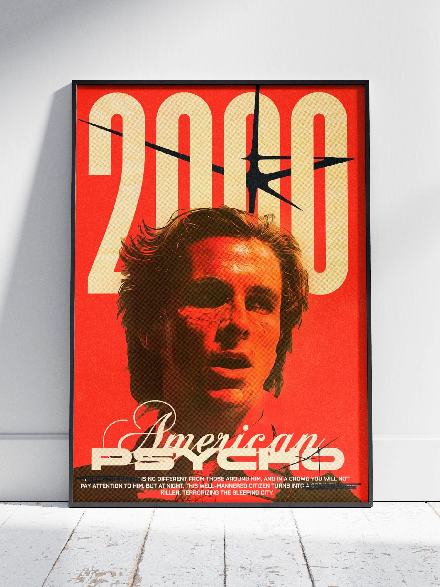 Плакат на стену для интерьера Кристиан Бейл (Christian Bale 20) - Постер по актеру фильма, кино, сериала формата A4 (21x30 см)