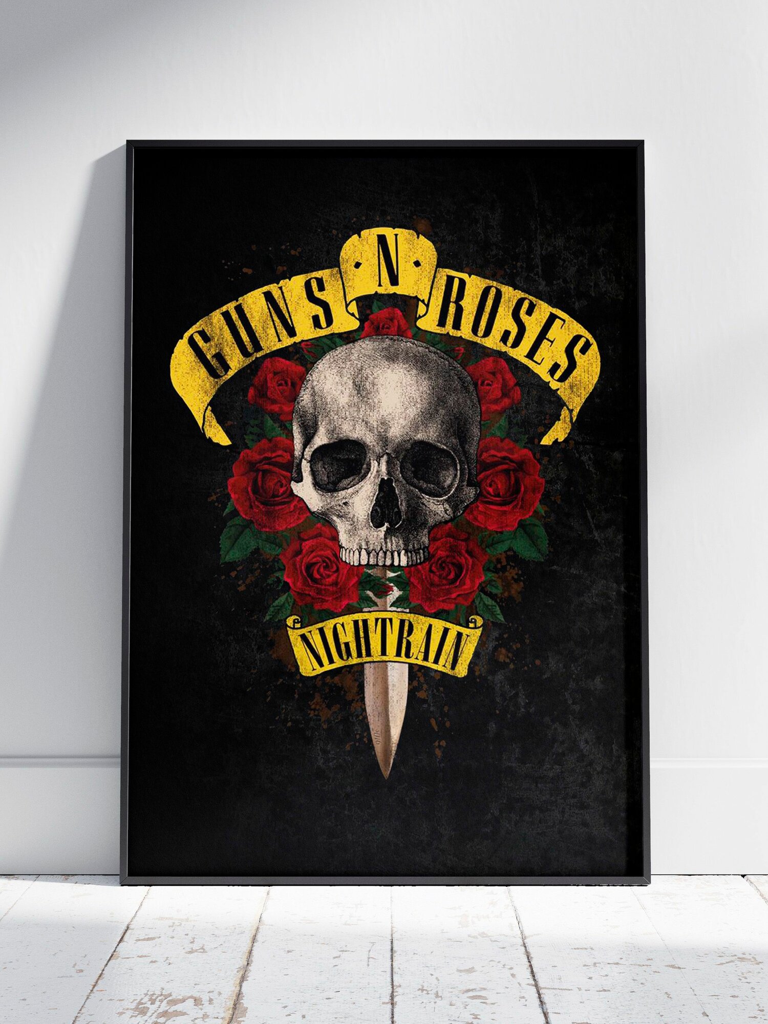 Плакат на стену для интерьера Ганс н Роузес (Guns N Roses 10) - Постер по музыке и артисту формата A4 (21x30 см)