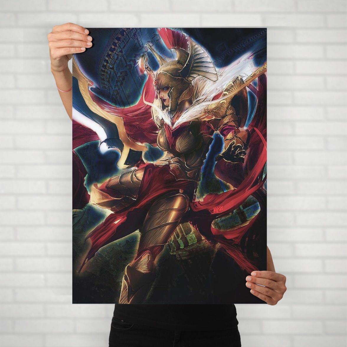 Плакат на стену для интерьера Dota 2 (Legion Commander 3) - Постер по игре формата A2 (42х60 см)