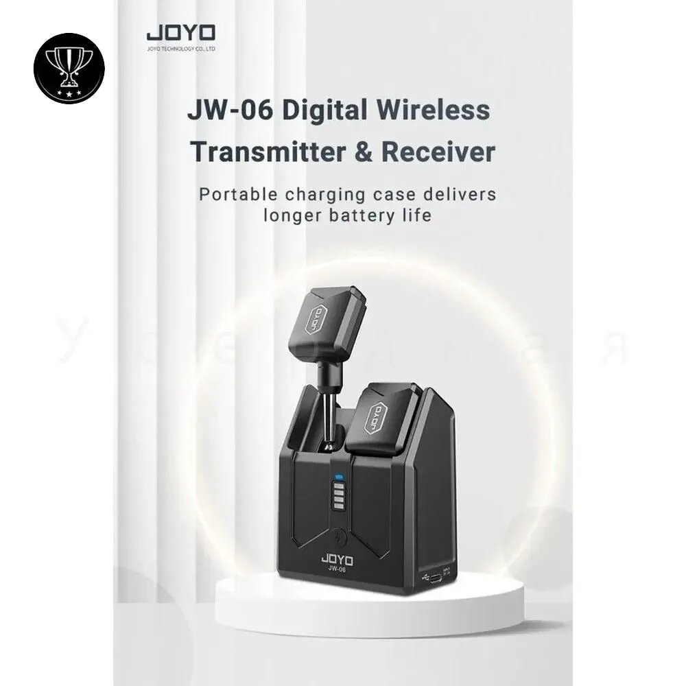 JOYO JW-06 5.8GHz Wireless Guitar System Black - Беспроводная гитарная система — фото 1