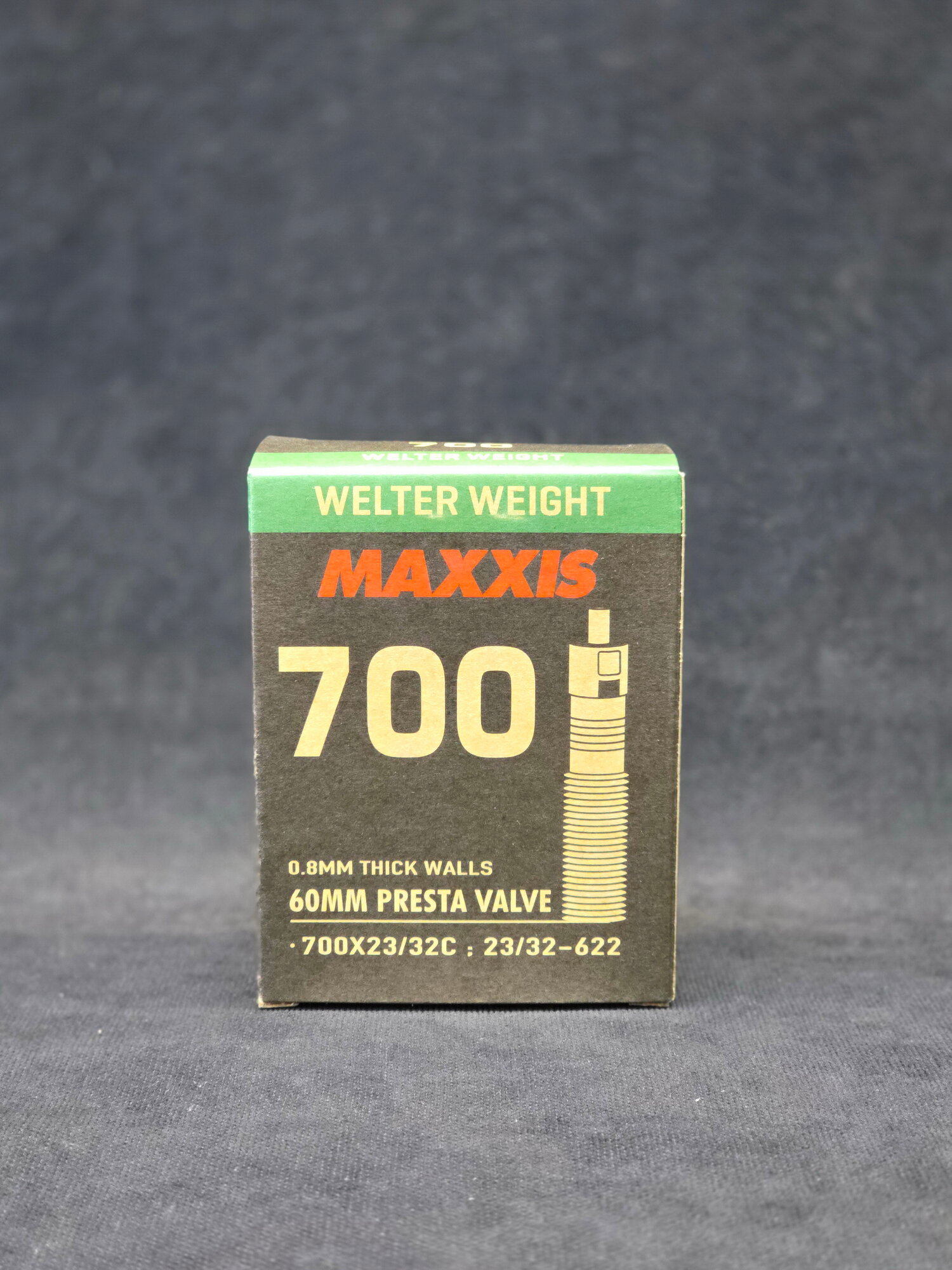 Камера велосипедная Maxxis WelterWeight, 700x23/32c, 60 мм, тип ниппеля - presta (велосипедный)
