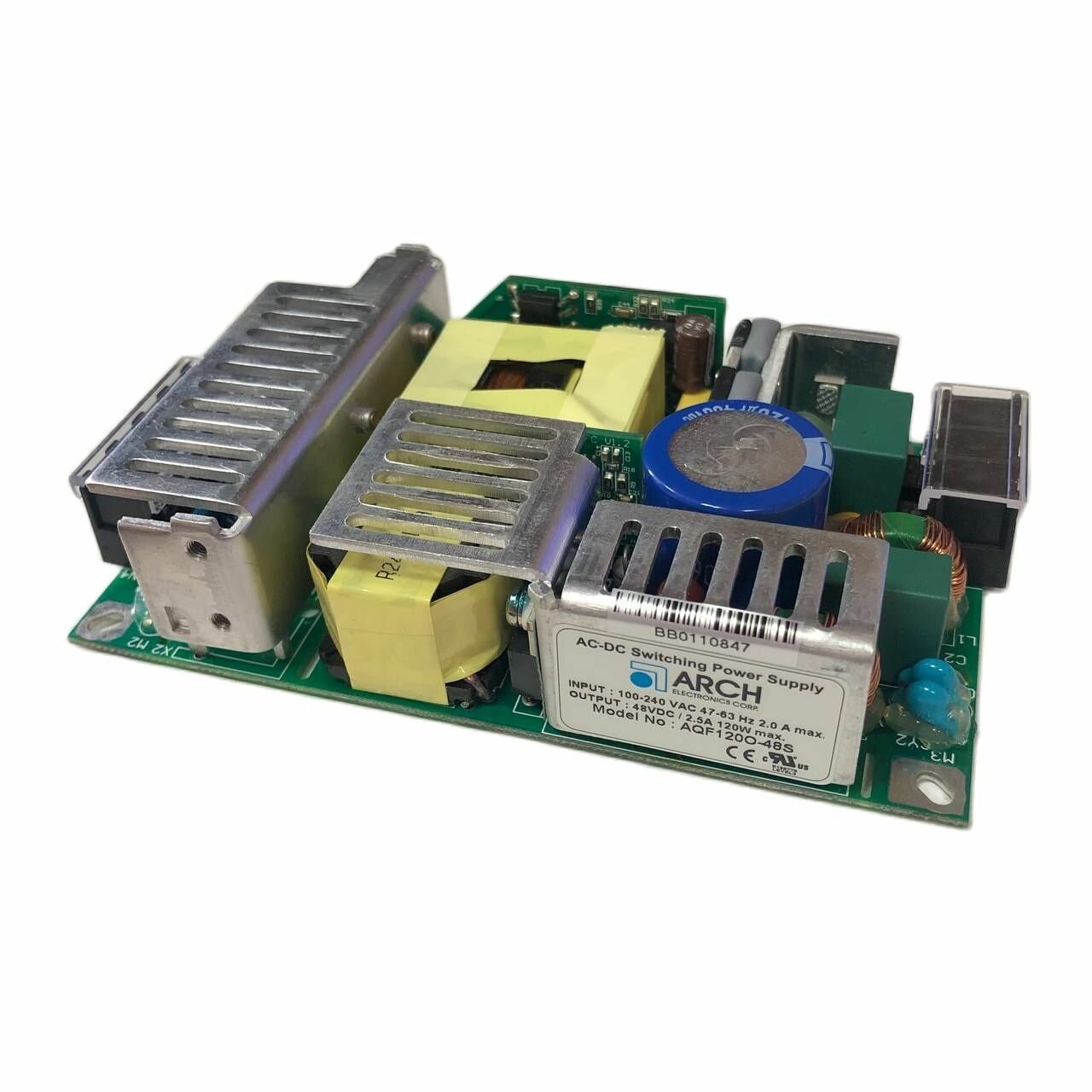 1 шт Источник питания AQF120O-48S AC-DC вход 100-240 В 47-63 Гц 2 А выход 48 В 2.5 А 120 Вт Switching Power Supply Arch
