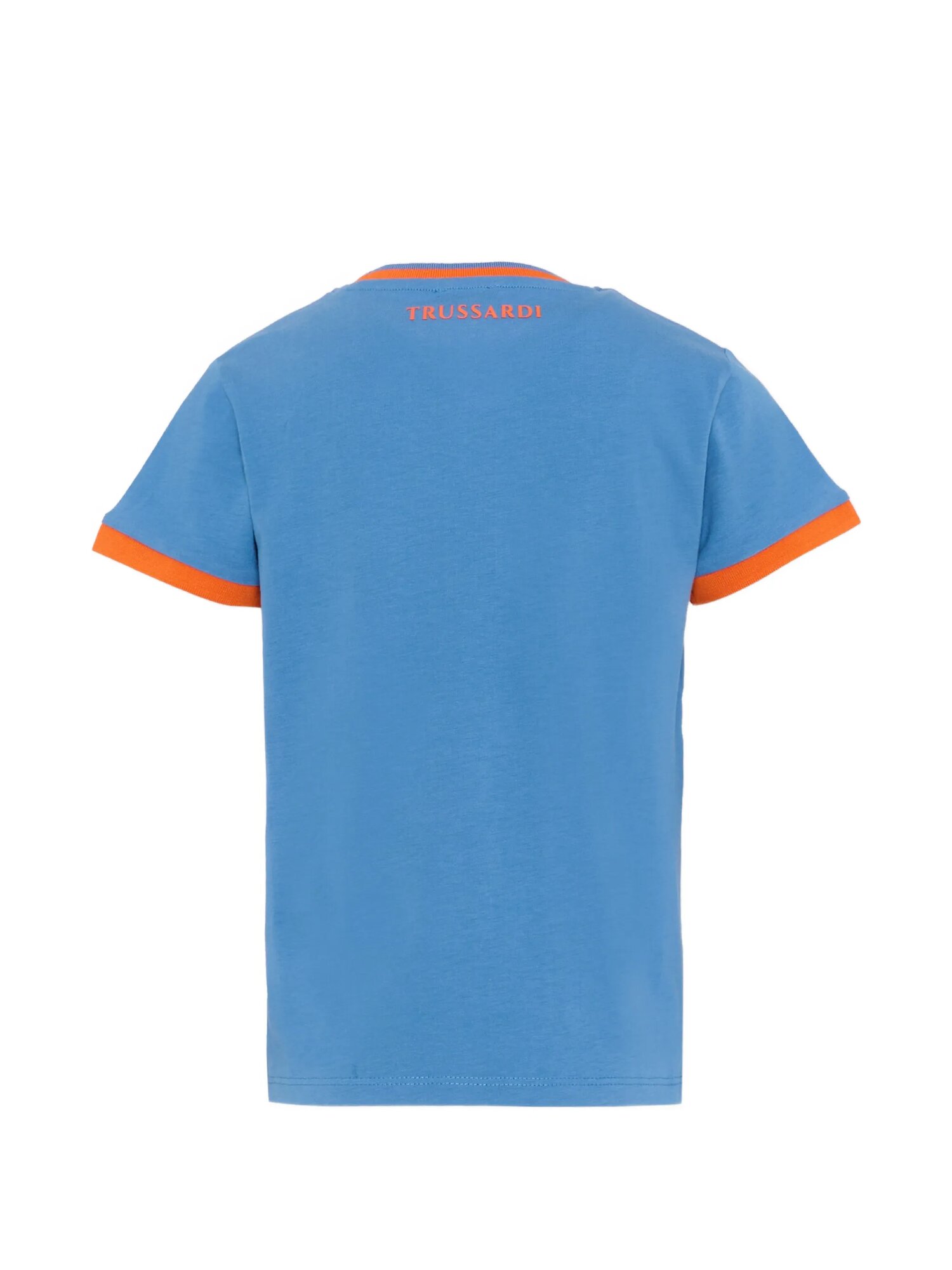 Футболка TRUSSARDI Junior Logo-patch T-shirt, размер 5 лет, Синий принт — фото 1