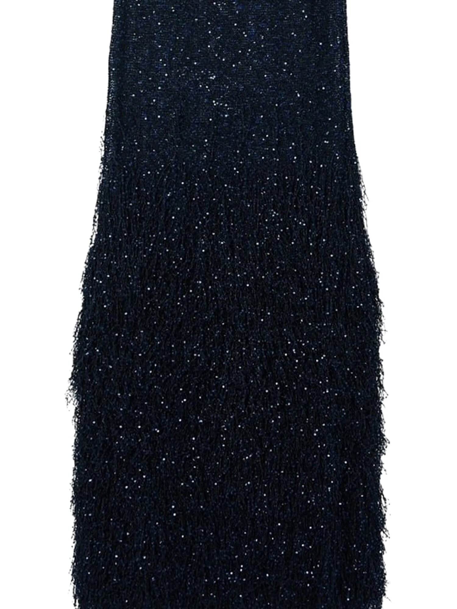 Платье GIORGIO ARMANI Sequined fringed maxi dress, размер 42, синий — фото 1