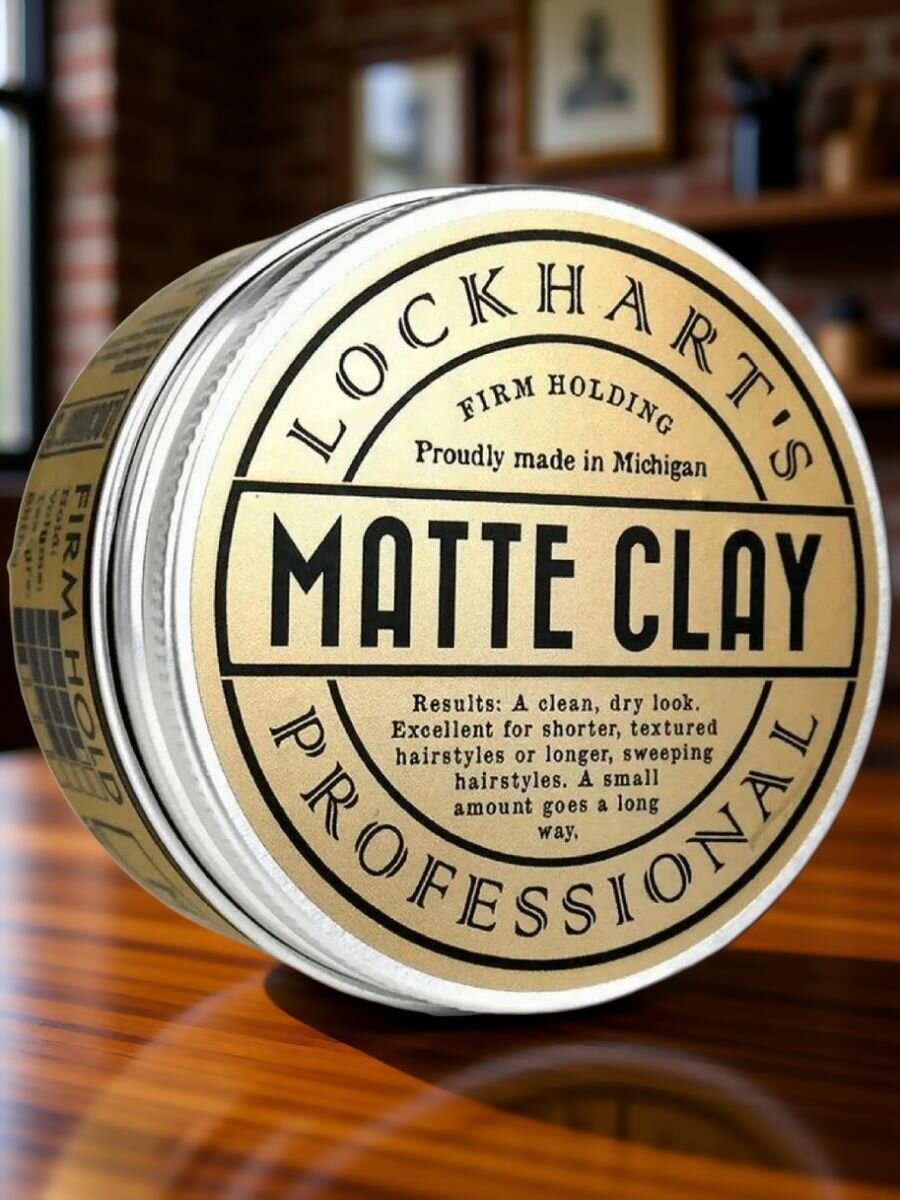 Lockhart's Professional Matte Clay - Глина для укладки волос средней фиксации, 96 гр