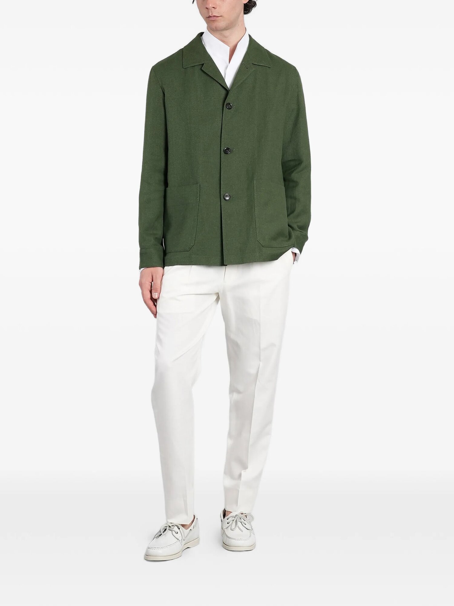Куртка Ermenegildo Zegna Patch-pocket jacket, размер 48, green — фото 1