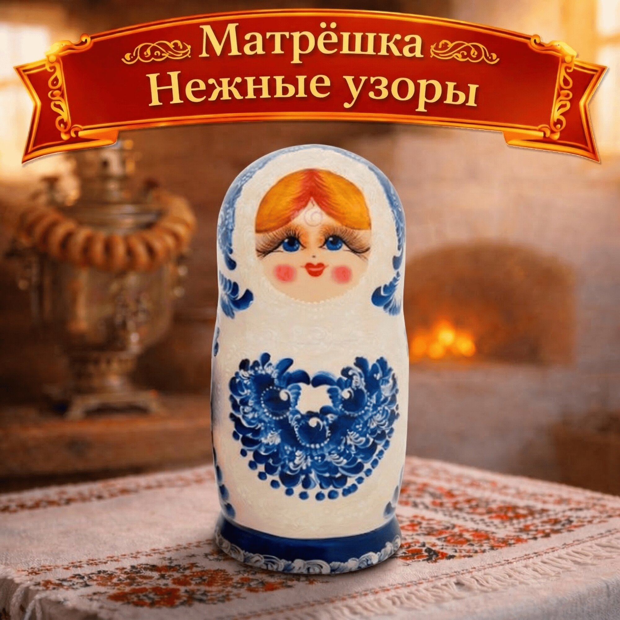 Матрешка Нежные узоры