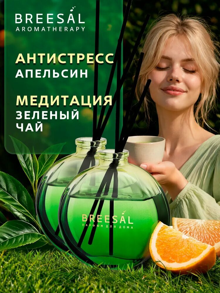 Диффузор для дома Breesal Dessert Вишневый штрудель, Ягодный джем 70 мл 2 шт