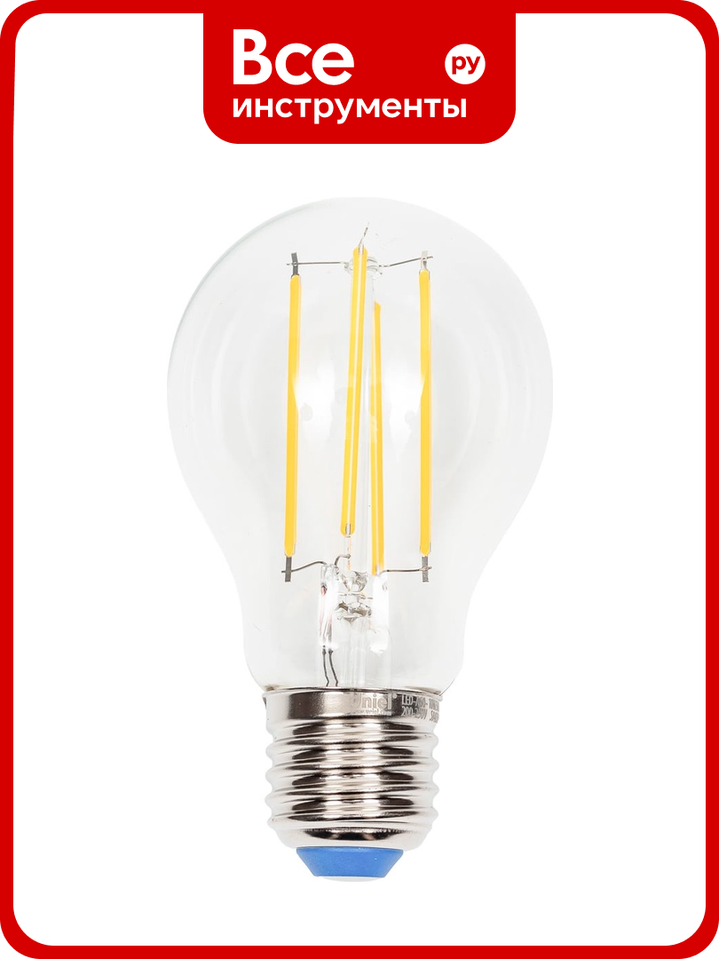 Светодиодная лампа Uniel Форма А диммируемая Серия Air LED-A60-10W/3000K/E27/CL/DIM GLA01TR UL-00005181