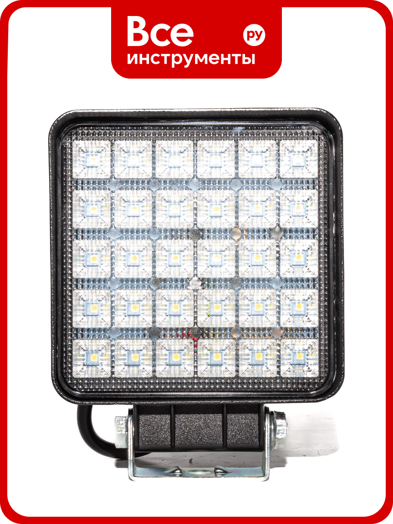 Фара автоэлектрика ae90s-30led-42pc квадратная, рассеиваемый свет, 30 диодов, 90 w, 110x42x140, 12/24v 09.02416