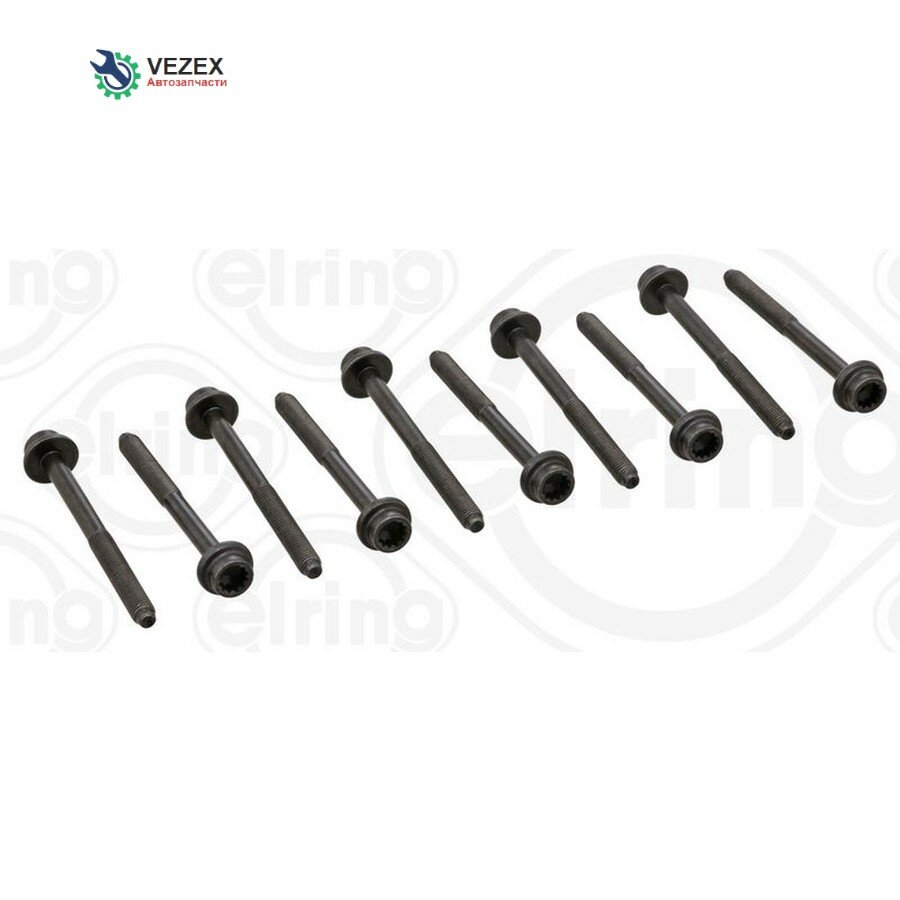 ELRING 057220 к-кт болтов ГБЦ! 10шт.\ Audi A2, VW Golf/Polo/Lupo 1.6 16V BAD/ARC/AZD 99>