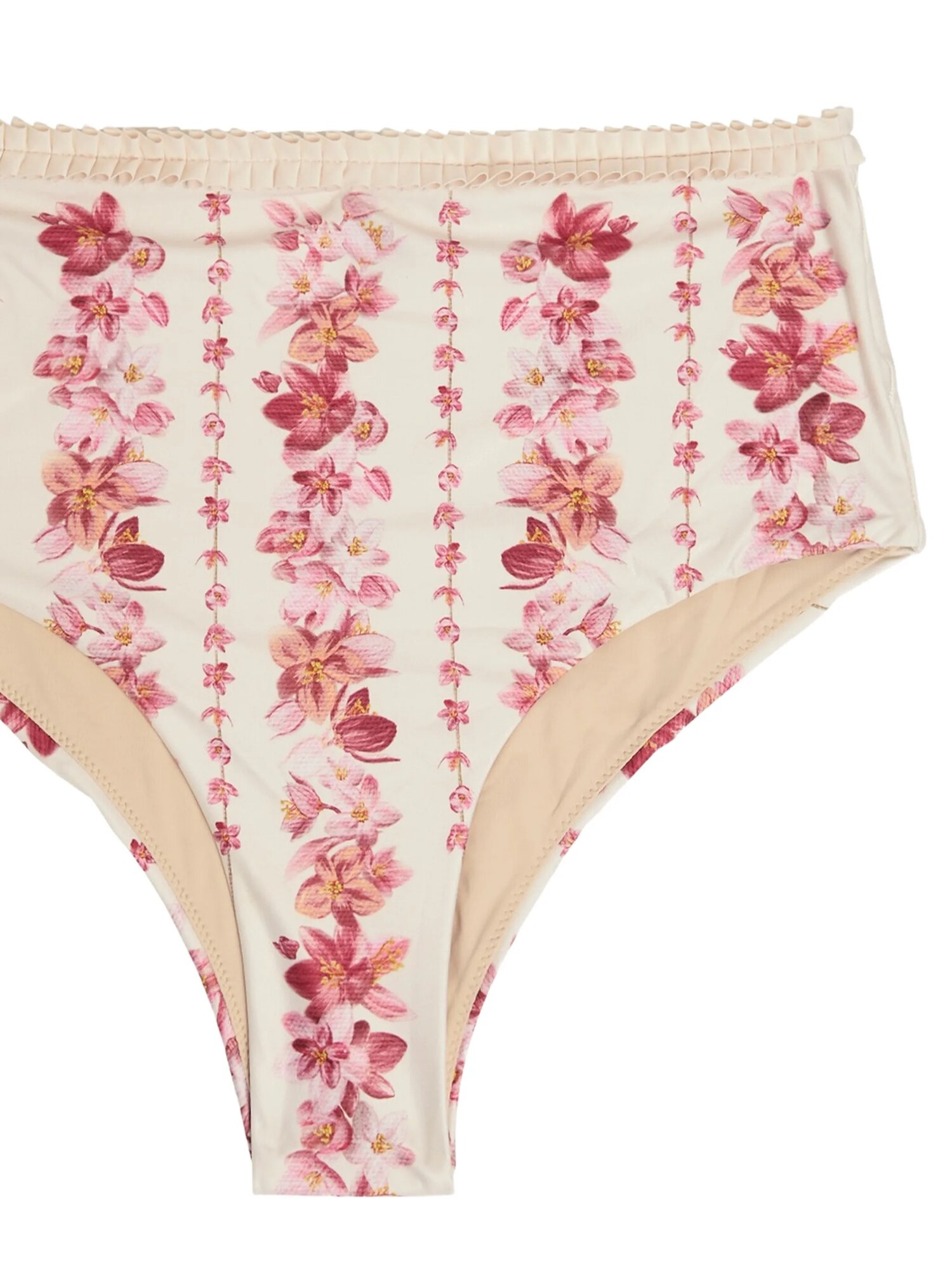 Купальник AGUA BY AGUA BENDITA Floral-print ruffled bikini bottoms, размер 46 — фото 1
