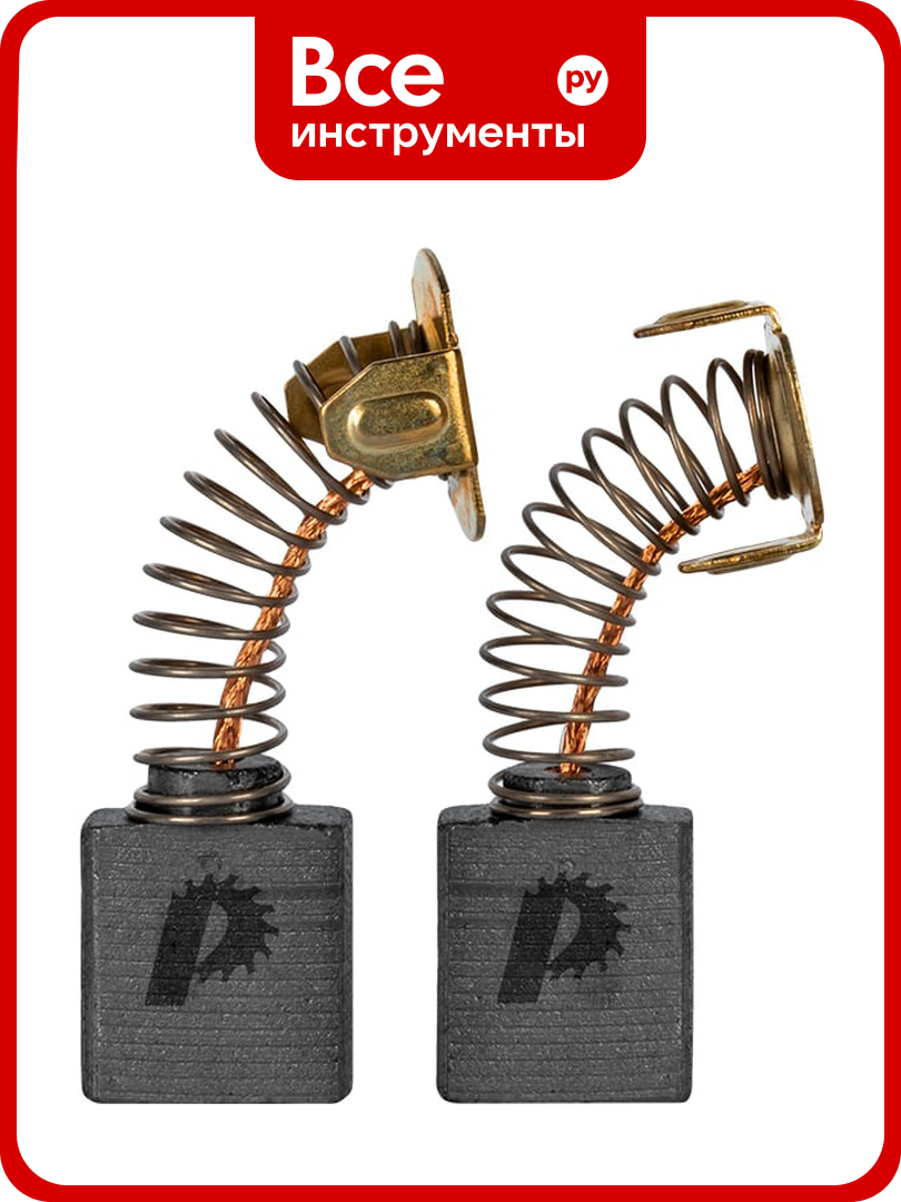 Щетка графитовая для MAKITA (аналог CB-155/-2) с пружиной, 6.5x13.5x18 мм ПРАКТИКА 790-915, из электрографита