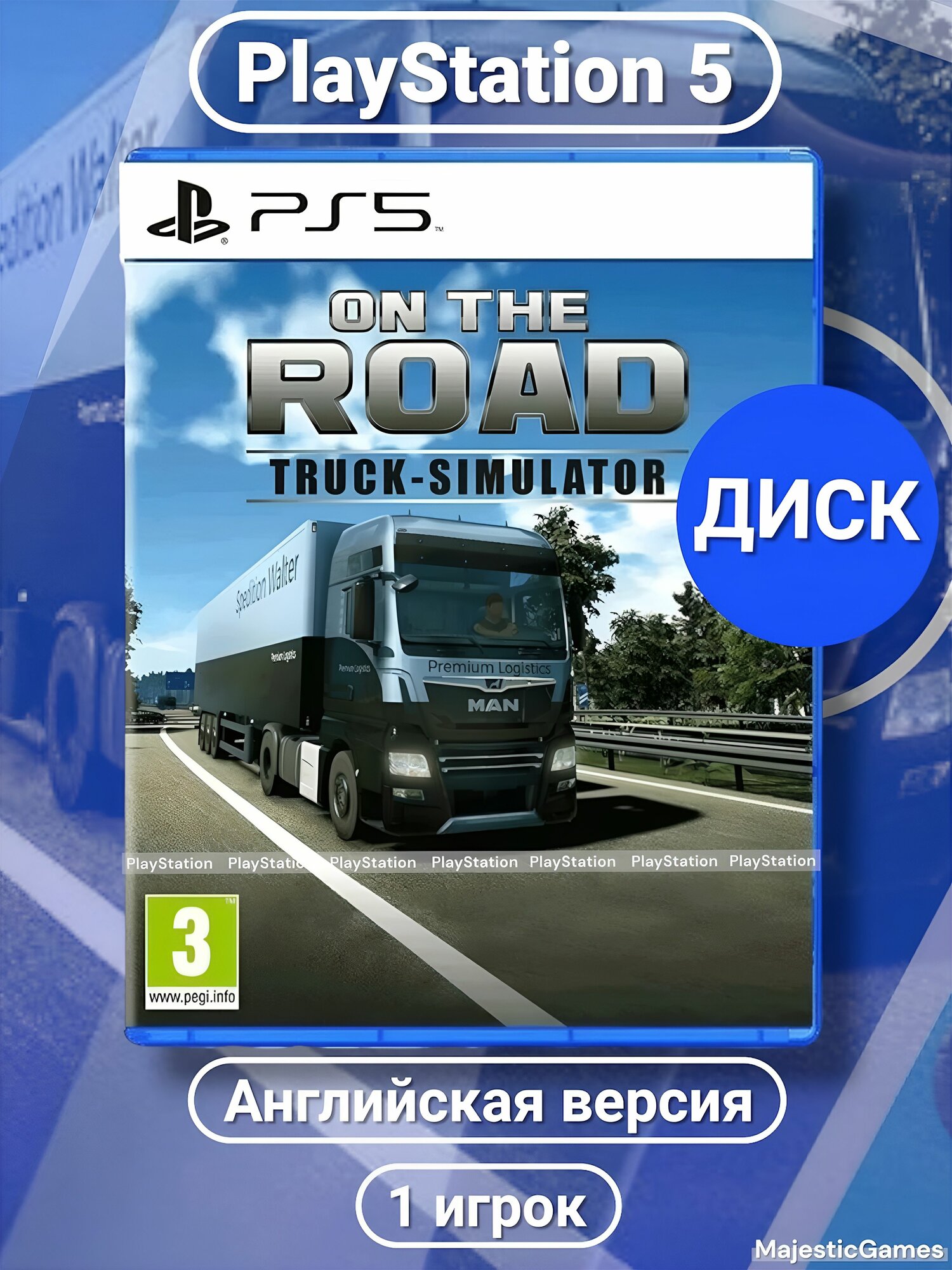 Игра On the Road Truck Simulator (Диск, PS5, Английская версия)
