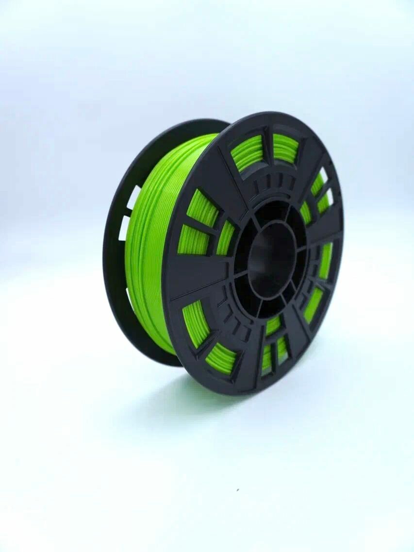 Пластик PETG для 3D печати салатовый цвет, 1.75 мм, 320м для принтера