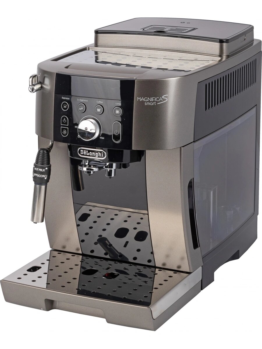 Кофемашина автоматическая DeLonghi Magnifica Smart ECAM250.33. TB, 15Бар, с ручным капучинатором, черный/серебристый