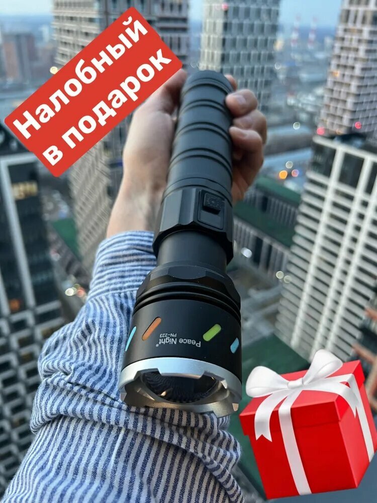 Фонарь TESLA Кемпинговый, с налобным фонарем в подарок, с USB-C кабелем, фирменная упаковка — фото 1
