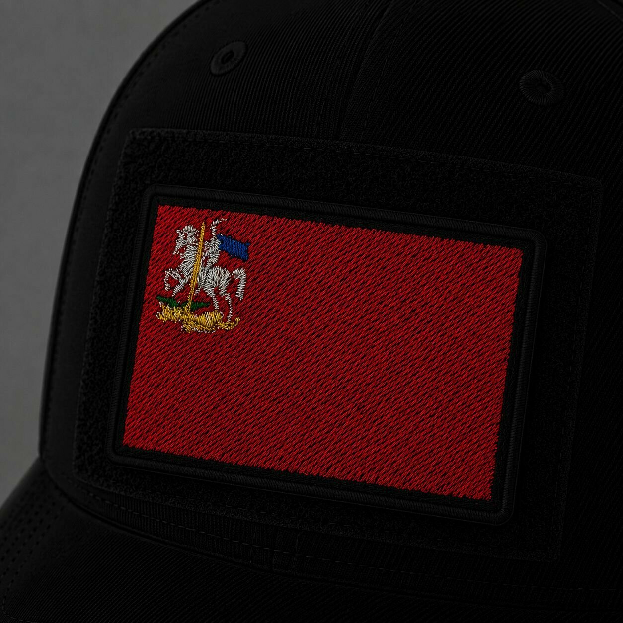 Нашивка, патч, шеврон на липучке "Флаг Московской области" 70x45mm PTC572
