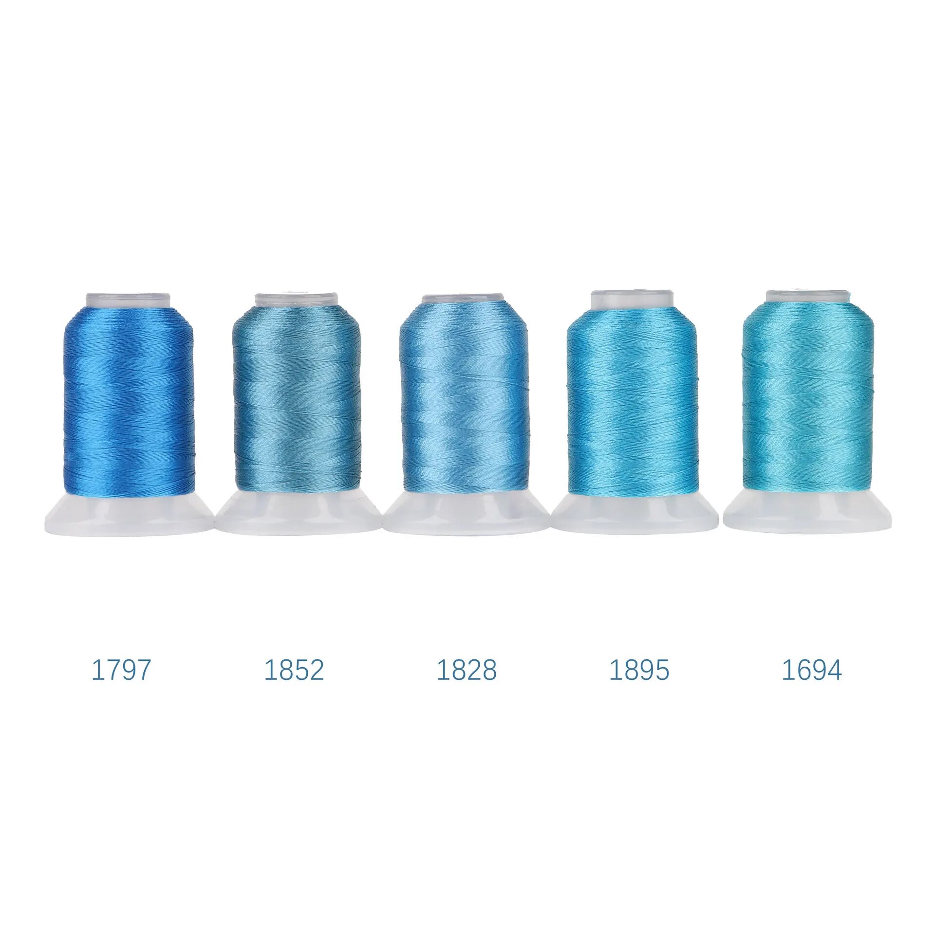 Нитки для вышивания полиэстер 120D/40WT, new bright blue, 500 м